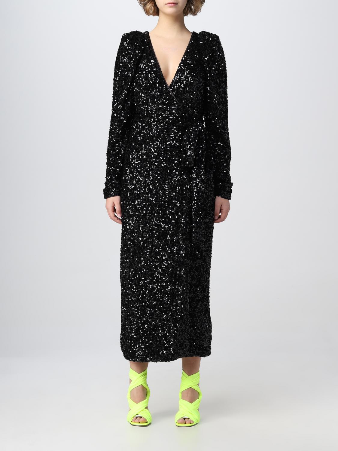 ROTATE: Dress woman - Black | Rotate dress RT2294 online at GIGLIO.COM