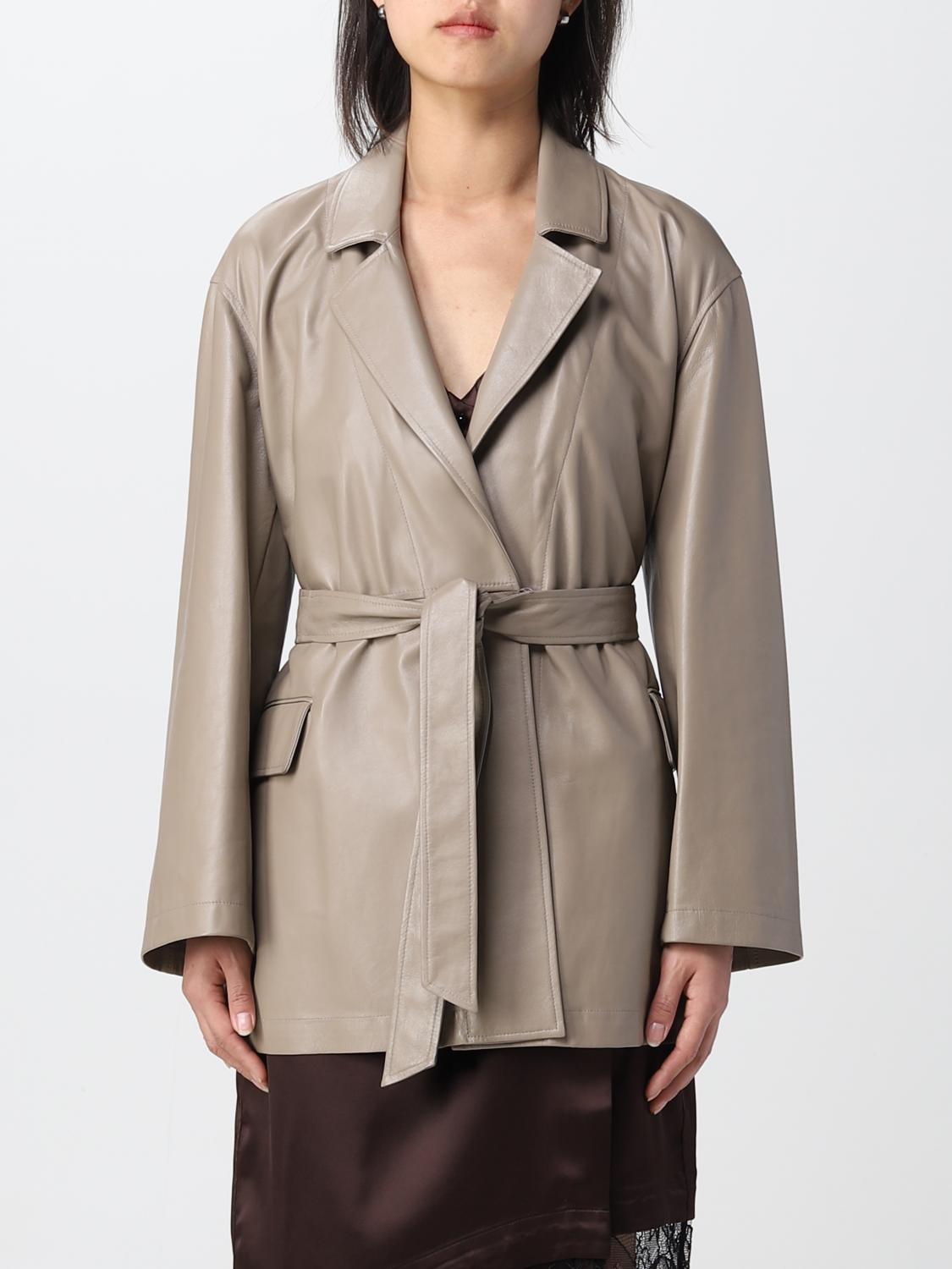 SIMONETTA RAVIZZA: Coat woman - Beige | Simonetta Ravizza jacket VERAS ...
