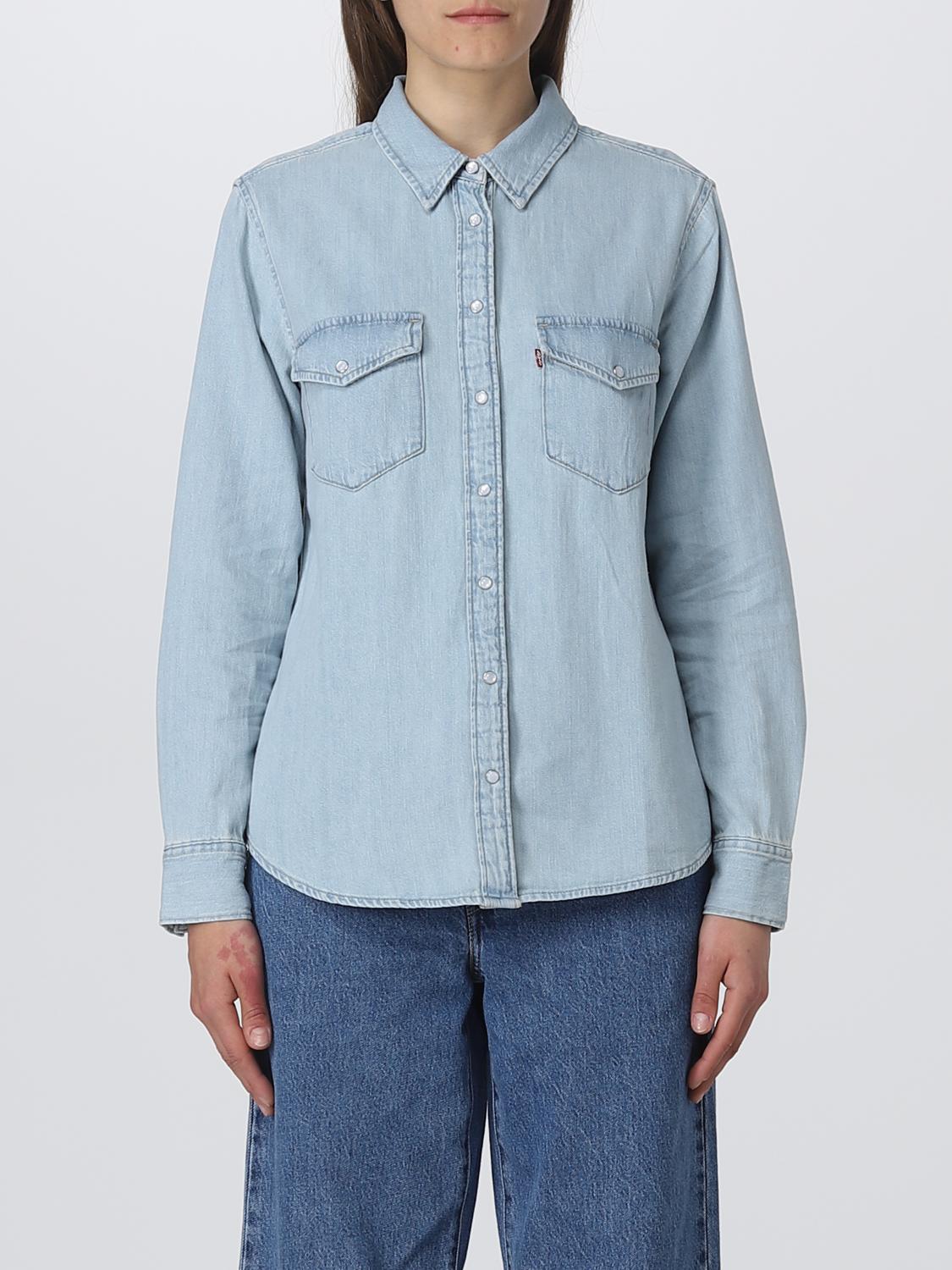 LEVI'S: Shirt woman - Blue | Levi's shirt 167860001 online at GIGLIO.COM