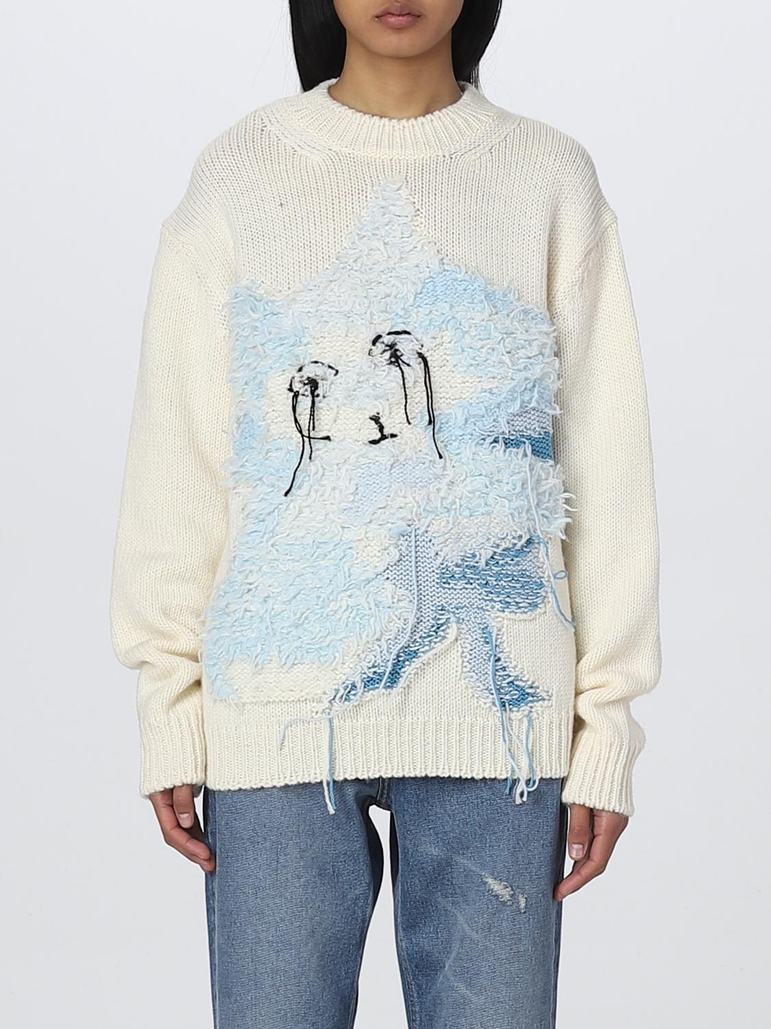 ACNE STUDIOS: cotton blend sweater - White | Acne Studios sweater ...