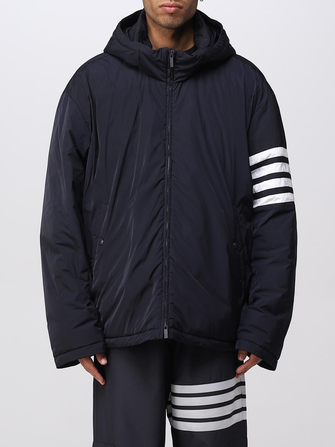 THOM BROWNE: Jacket men - Blue | Thom Browne jacket MJD102X07259 online ...