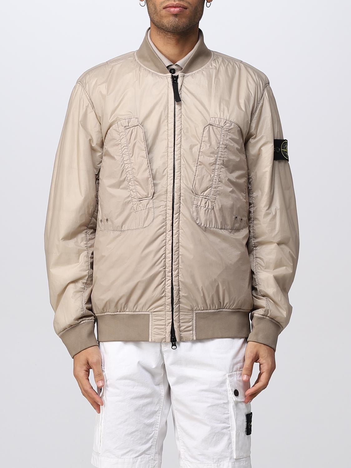 STONE ISLAND: Jacket men - Grey | Stone Island jacket 781542125 online ...