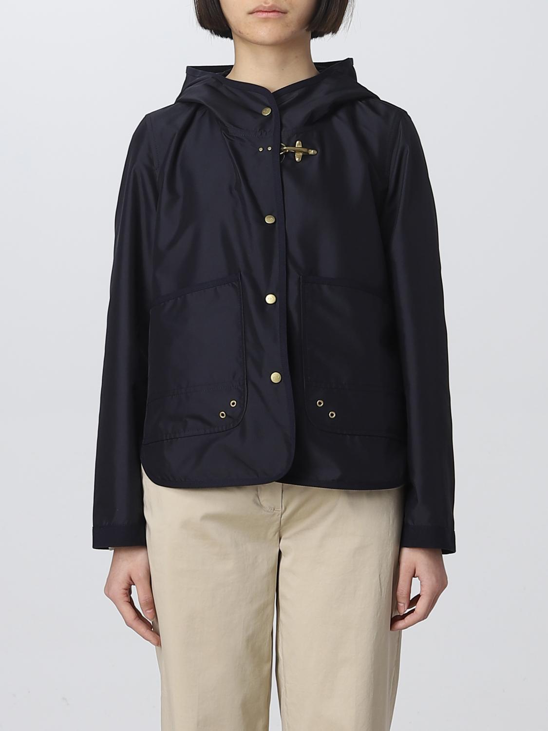 FAY: Coat woman - Blue | Fay jacket NAW12463180AXX online at GIGLIO.COM