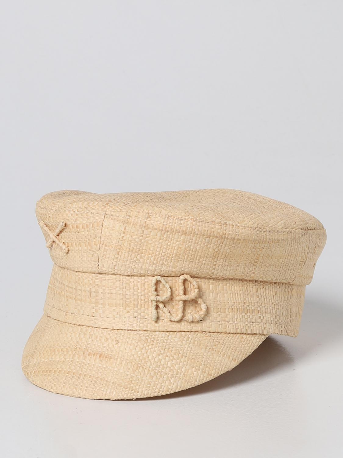 RUSLAN BAGINSKIY: Hat woman - Beige | Ruslan Baginskiy hat KPC036STRSRB ...