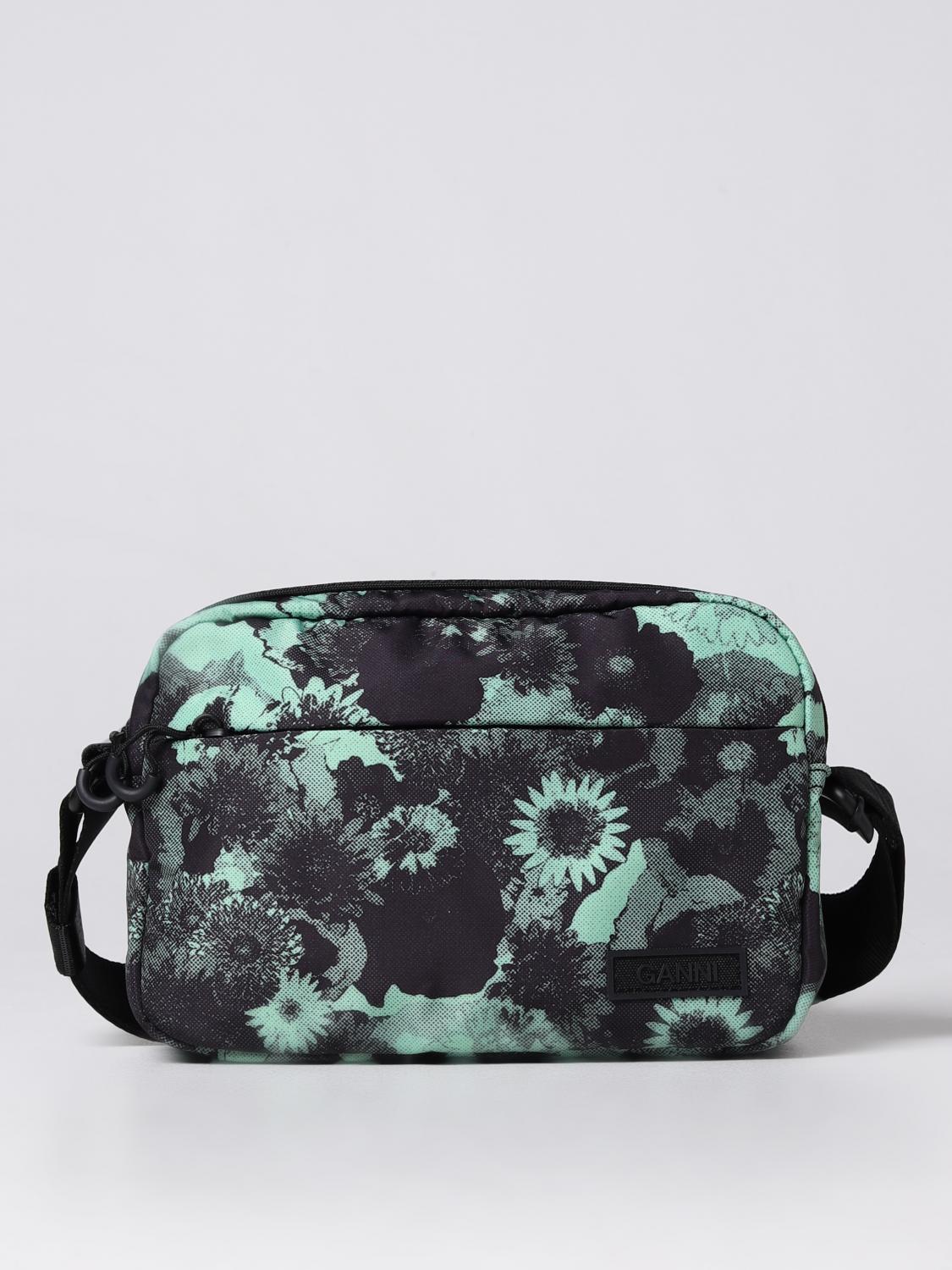 GANNI: Shoulder bag woman - Green | Ganni crossbody bags A4649 online ...