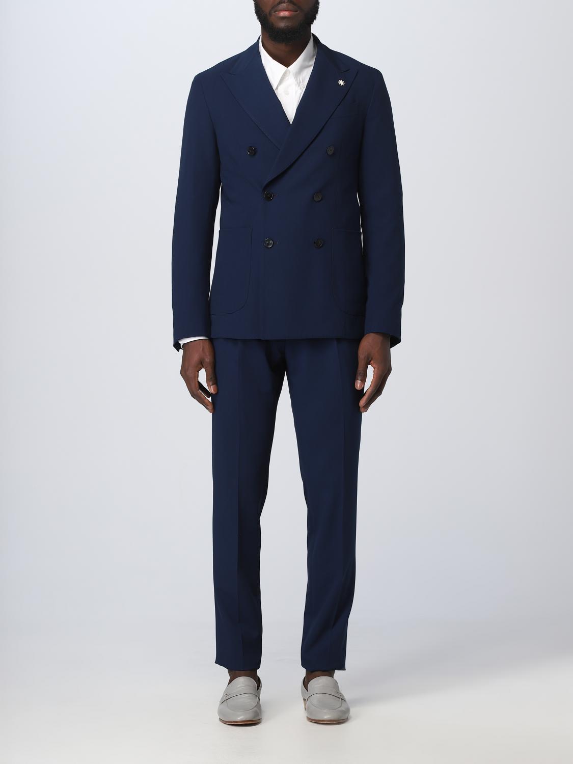 MANUEL RITZ: Suit men - Blue | Manuel Ritz suit 3432A3738233270 online ...