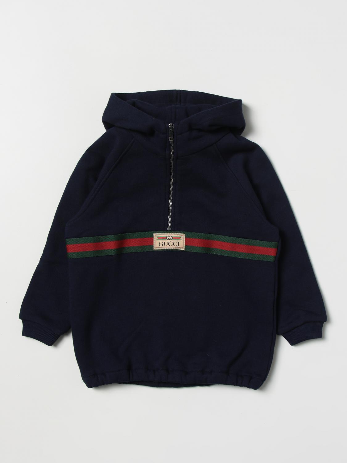 GUCCI: Blazer kids - Blue | Gucci jacket 653686XJDKA online at GIGLIO.COM