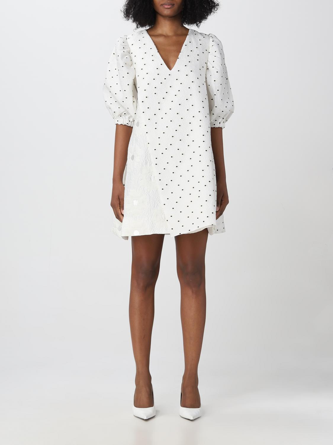 STINE GOYA: Dress woman - Yellow Cream | Stine Goya dress SG4540 online ...