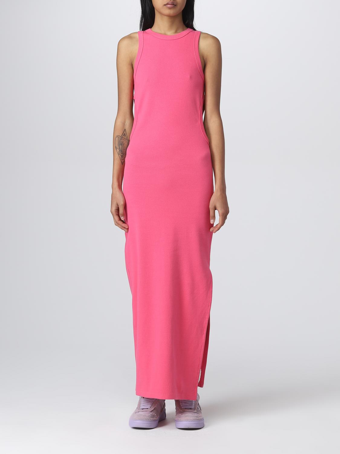 MSGM: dress in cotton - Pink | MSGM dress MDA61237120 online at GIGLIO.COM