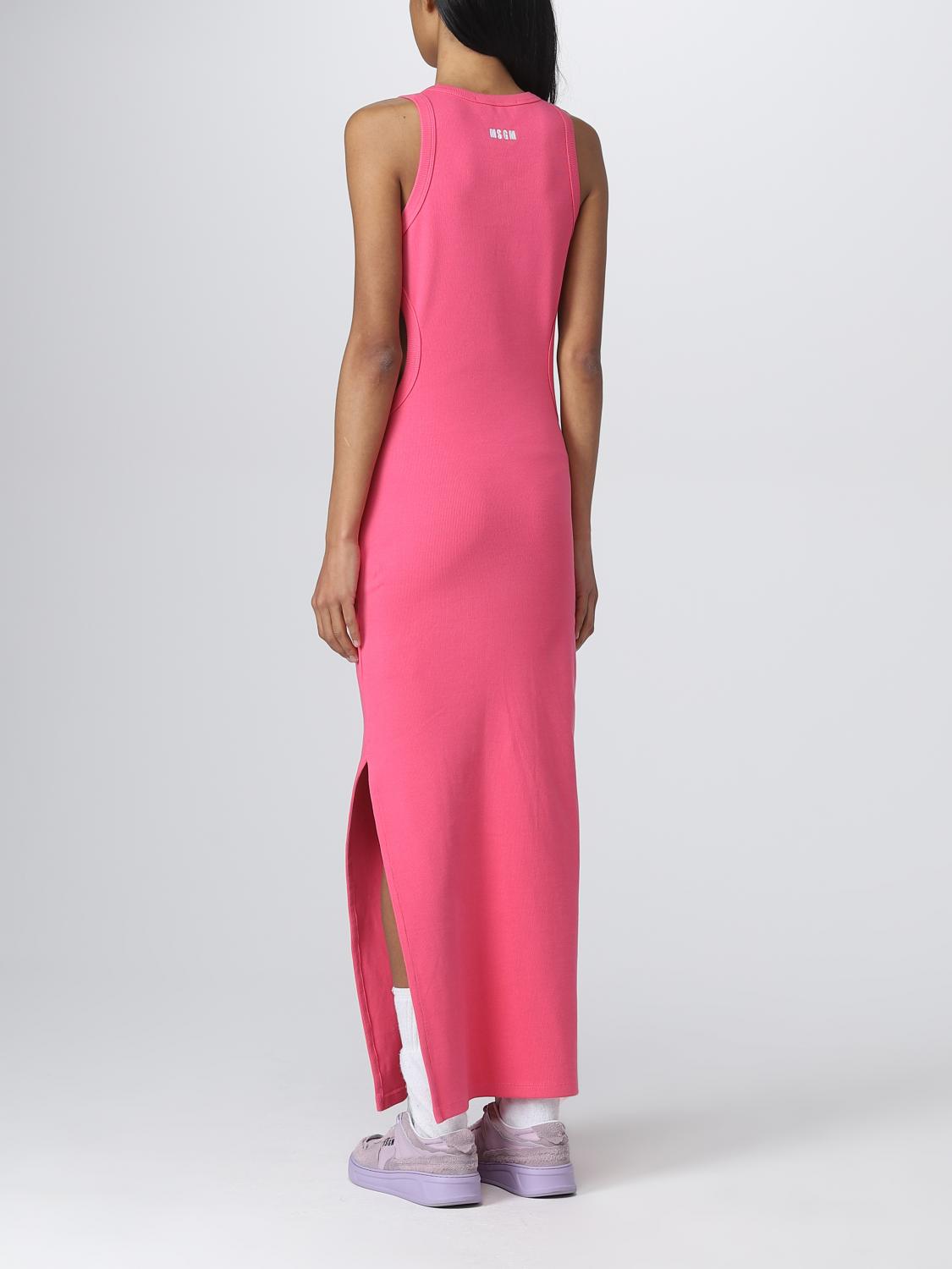 MSGM dress in cotton - Pink | MDA61237120 | GIGLIO.COM
