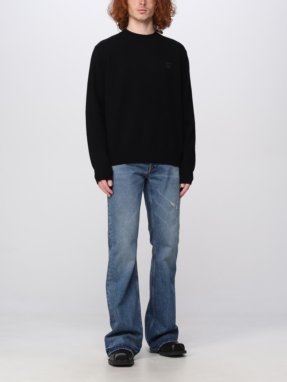 ACNE STUDIOS: men's sweater - Black | Acne Studios sweater C60042 ...