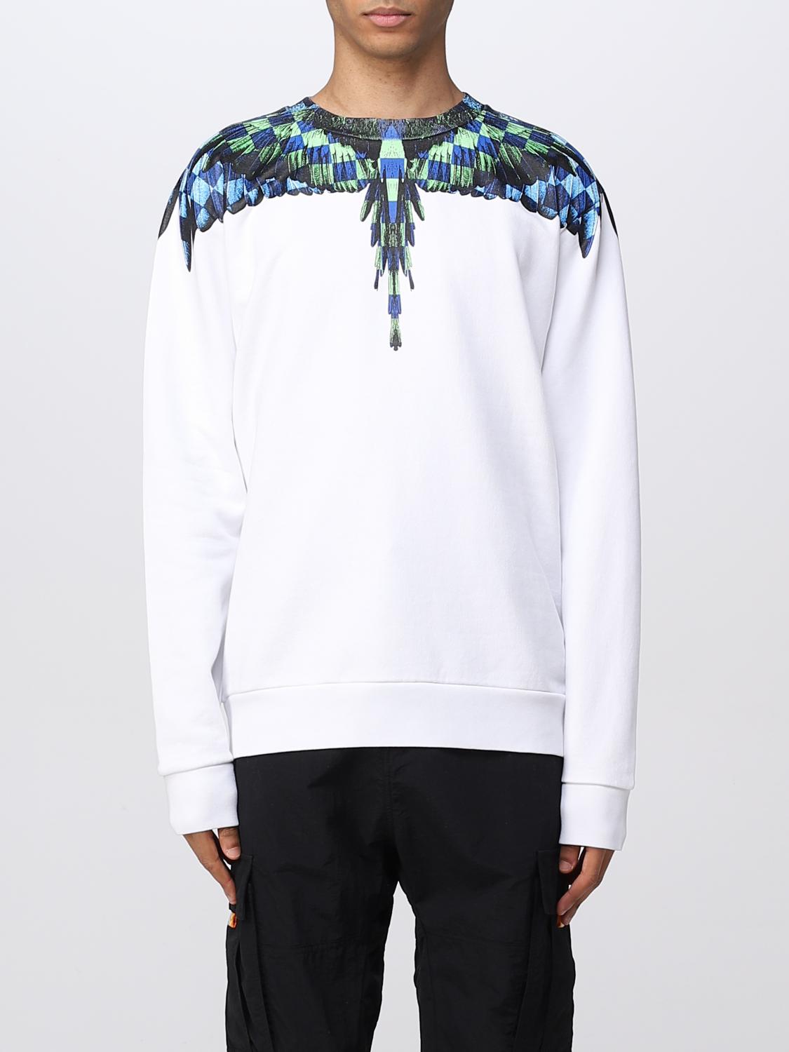 MARCELO BURLON COUNTY OF MILAN: Sweatshirt men - White | Marcelo Burlon ...