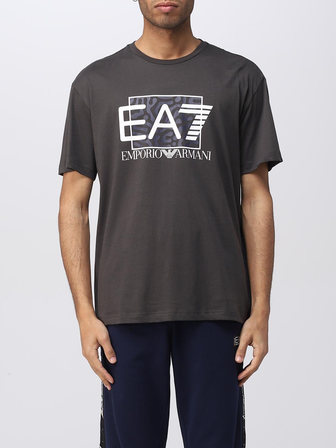 EA7: T-shirt men - Grey | Ea7 t-shirt 3RPT01PJ02Z online at GIGLIO.COM