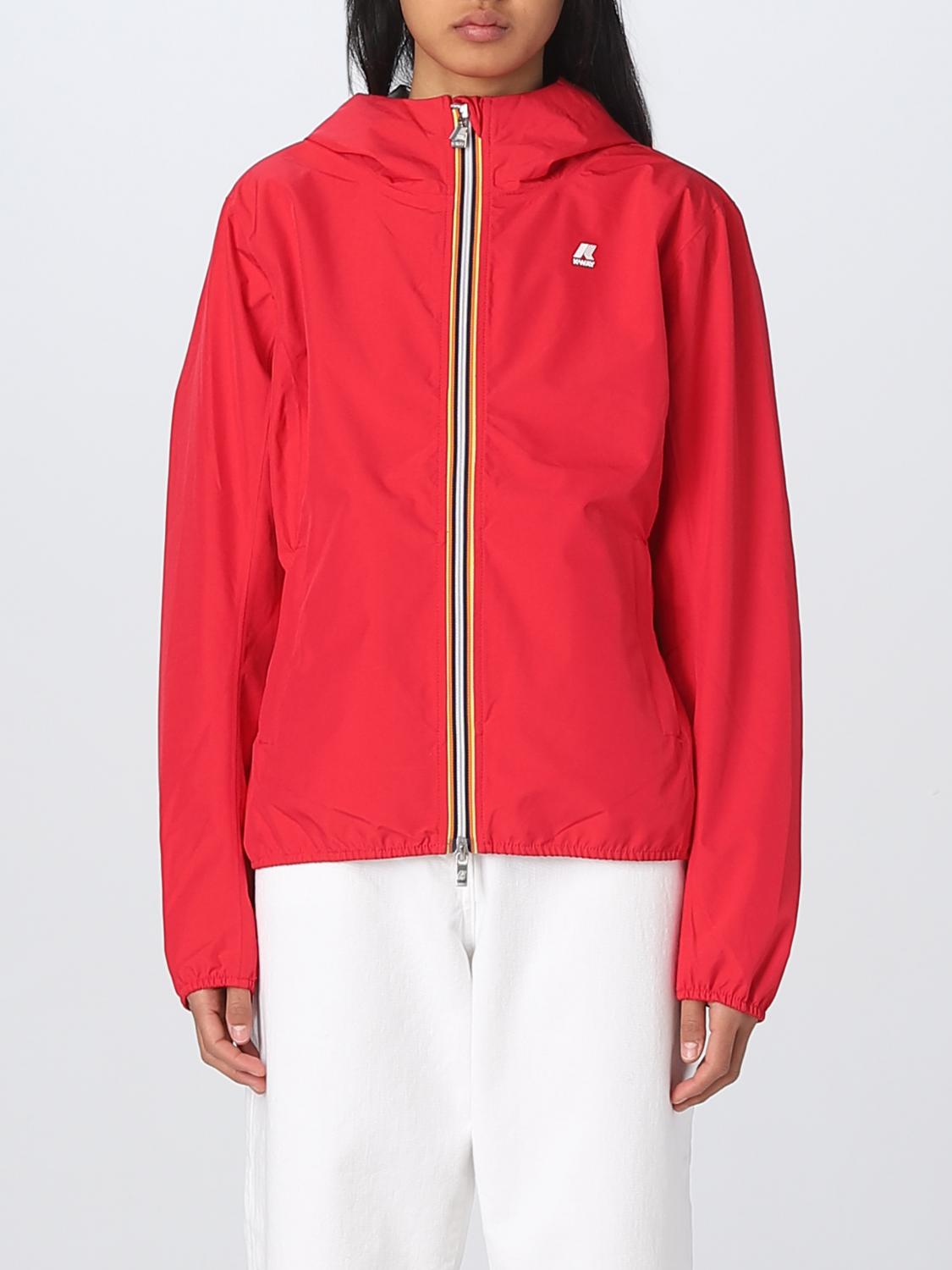 K-WAY: Jacket woman - Red | K-Way jacket K8121VW online at GIGLIO.COM