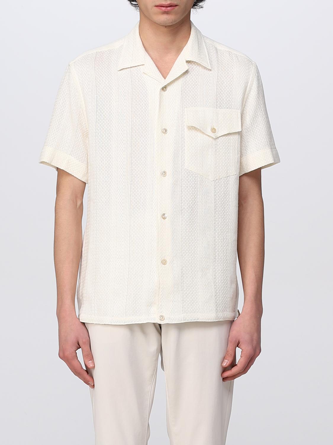 ELEVENTY: Shirt men - Ivory | Eleventy shirt G75CAMG01TES0G078 online ...