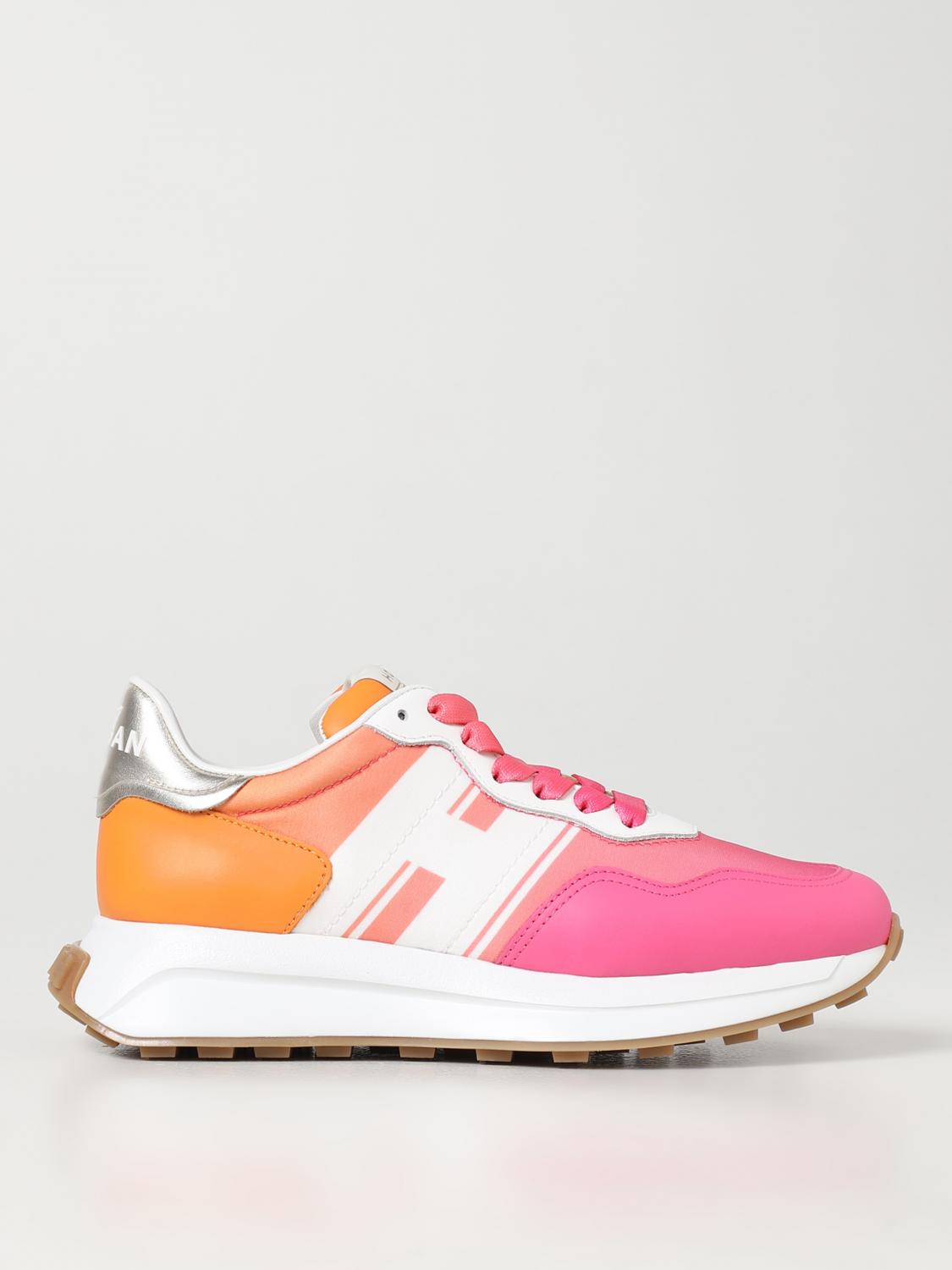 HOGAN: H641 sneakers in leather and nylon - Multicolor | Hogan sneakers ...