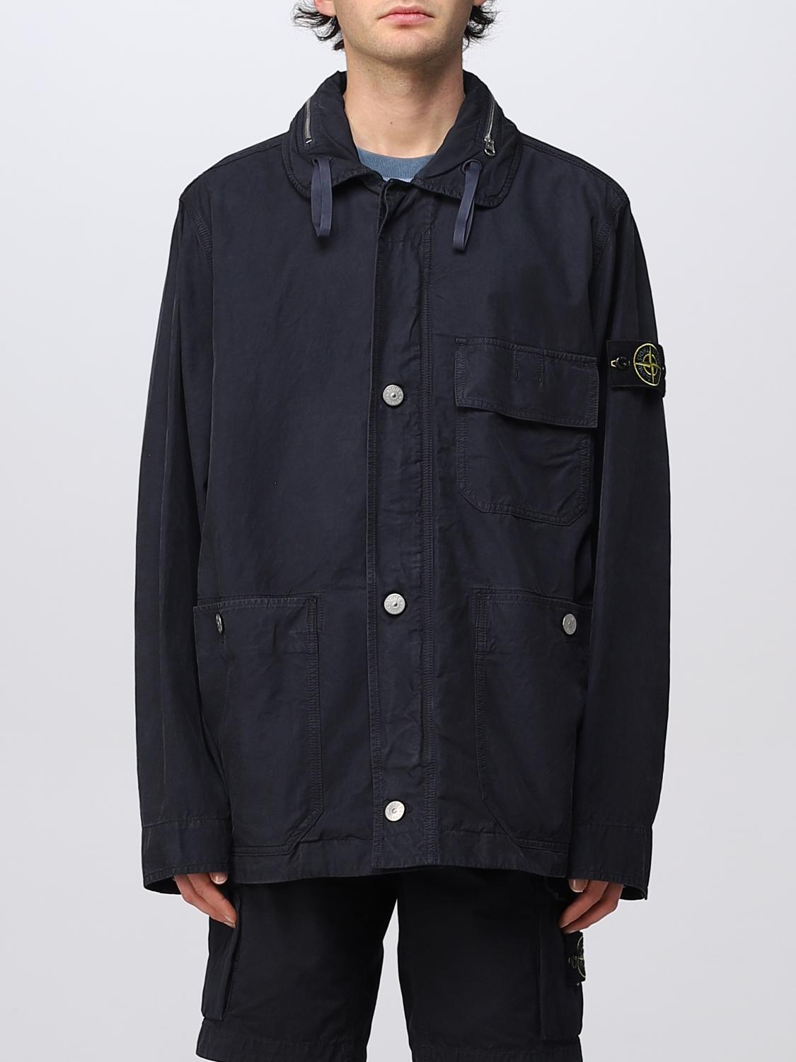 STONE ISLAND: Blazer men - Blue | Stone Island jacket 781542329 online ...