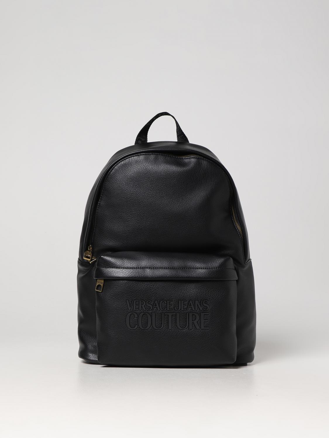 VERSACE JEANS COUTURE: Backpack men - Black | Versace Jeans Couture ...