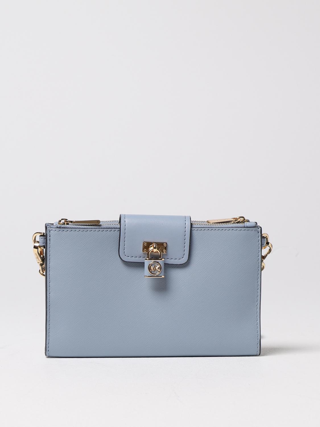 MICHAEL KORS: bag in leather - Sky Blue | Michael Kors mini bag ...