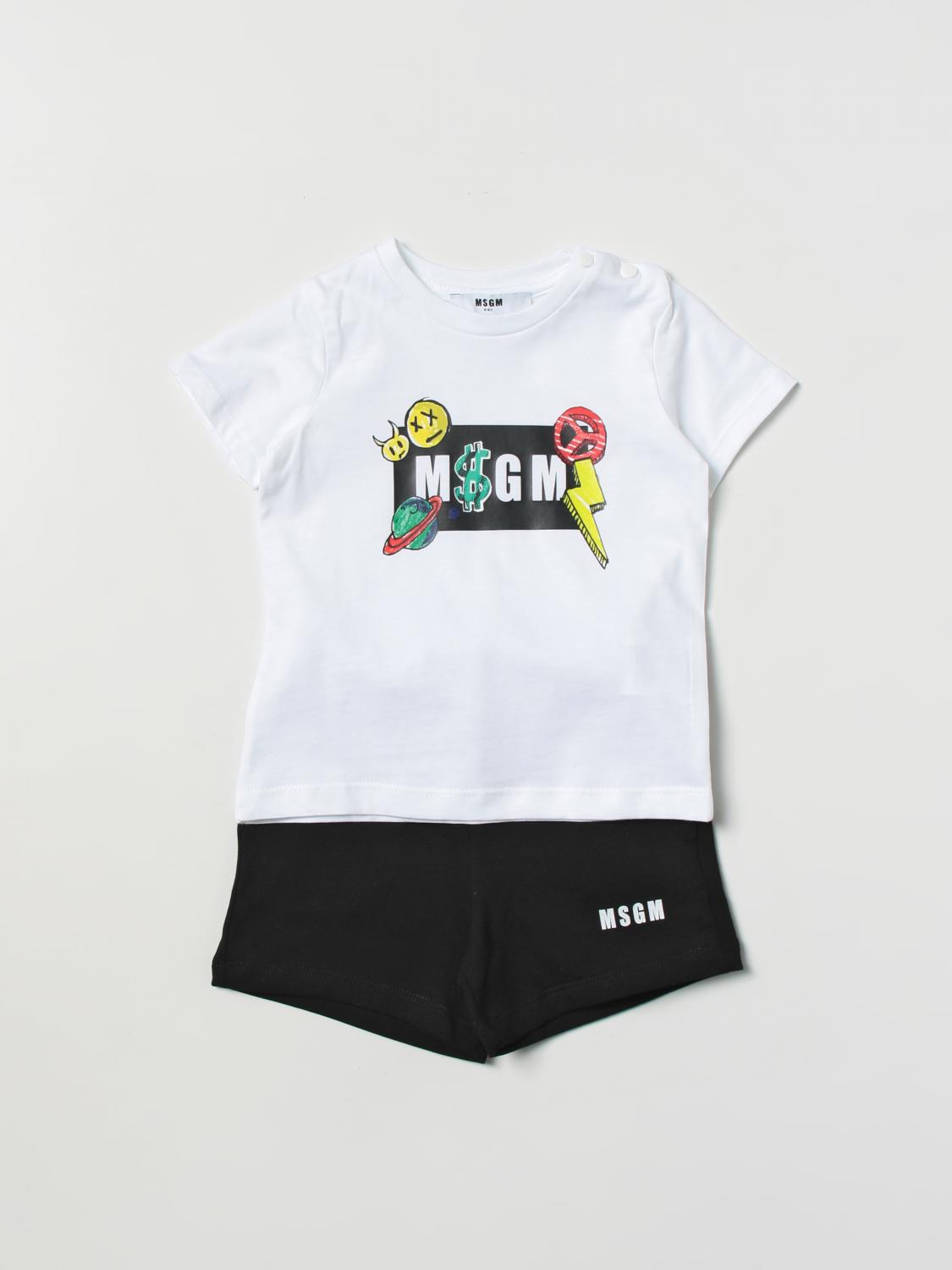 MSGM KIDS: Jumpsuit kids - White | MSGM Kids jumpsuit MS029558 online at GIGLIO.COM