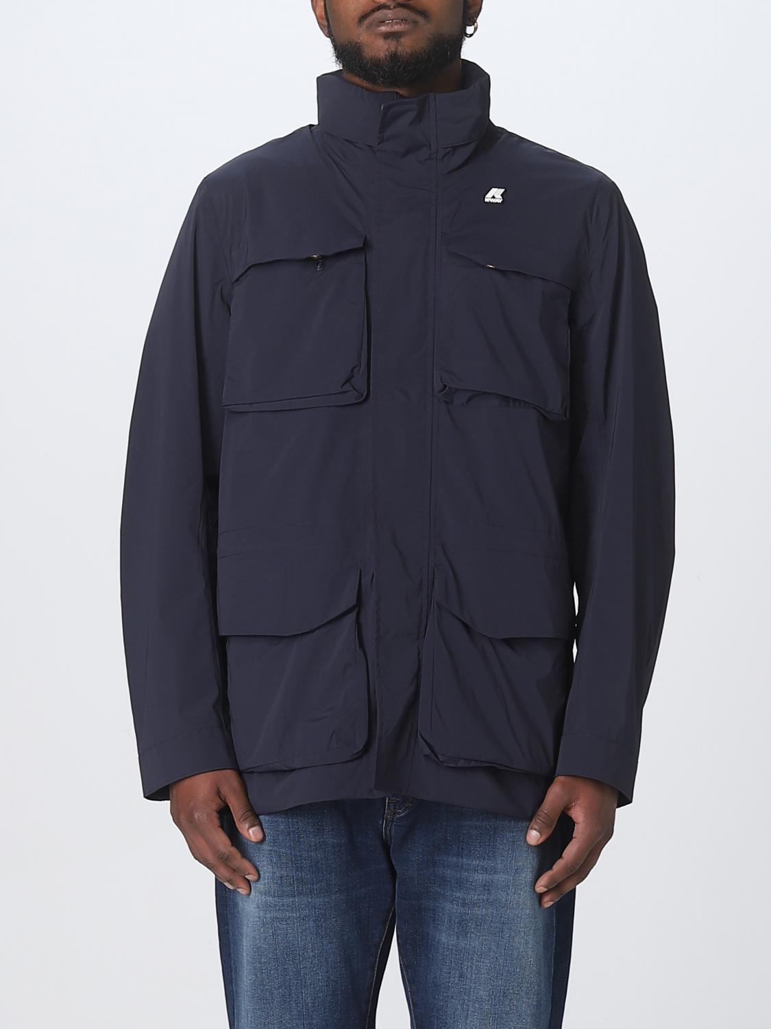 K-WAY: Jacket men - Blue | K-Way jacket K2121QW online at GIGLIO.COM