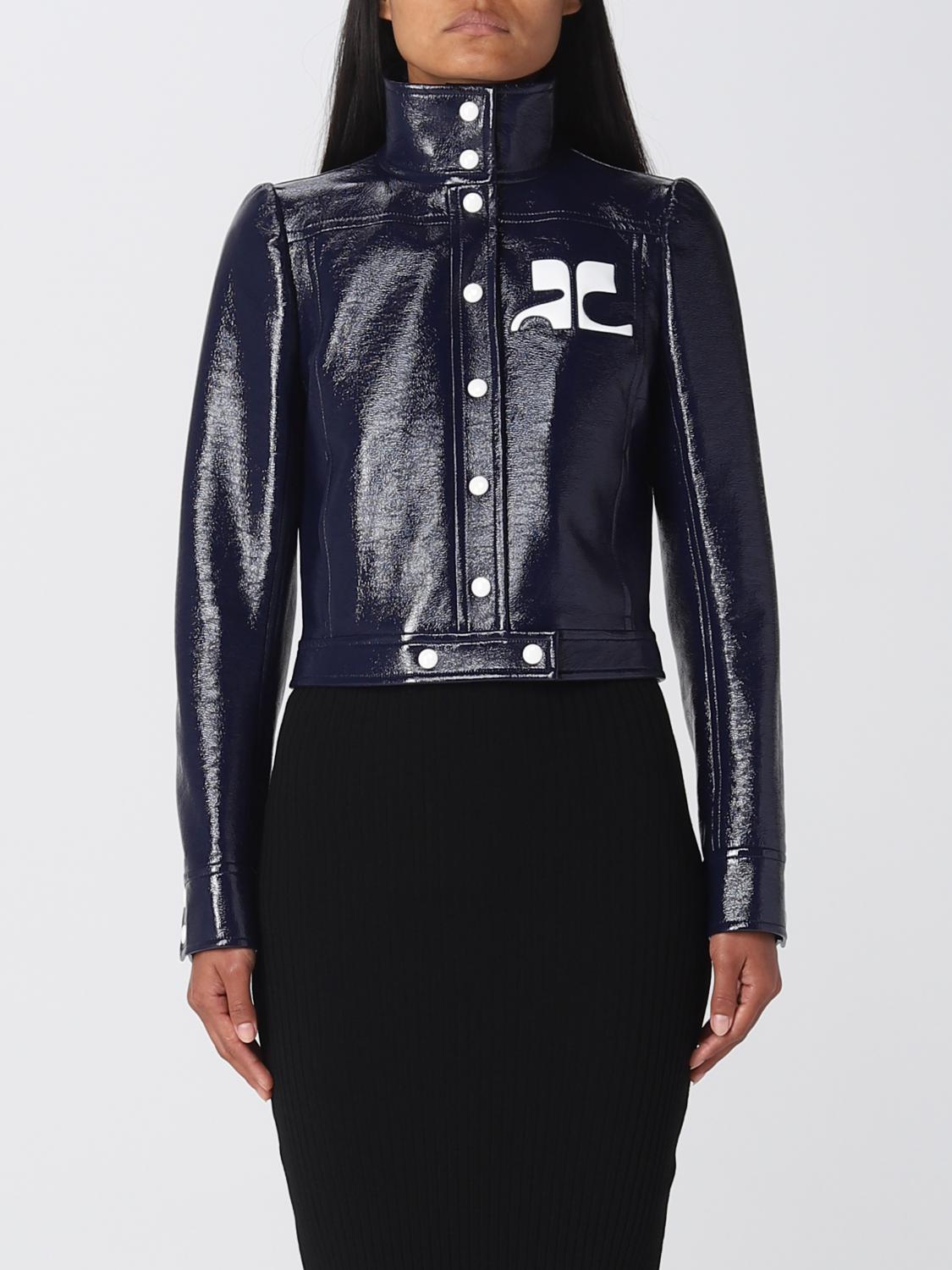 COURRÈGES: Jacket woman - Blue | Courrèges jacket 123CBL005VY0014 ...