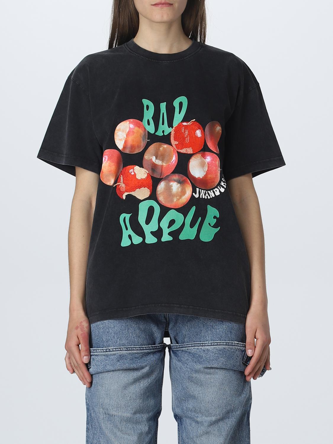 JW ANDERSON: T-shirt woman - Black | Jw Anderson t-shirt JT0141PG1236 ...