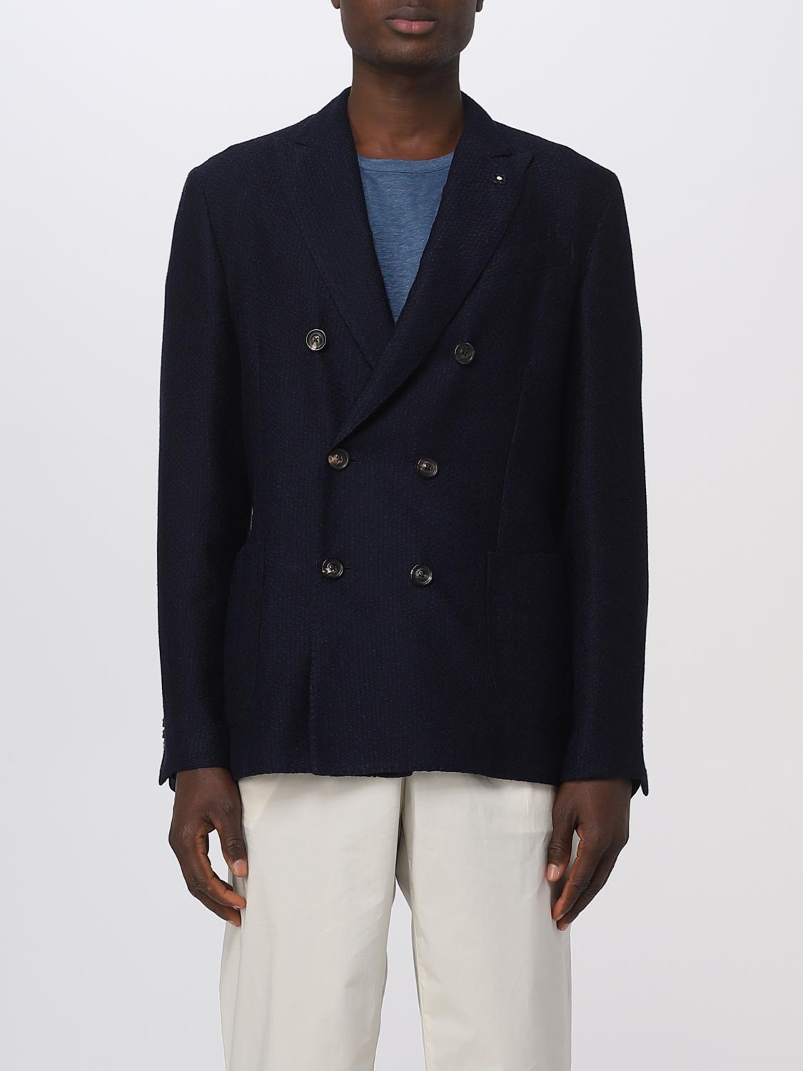 LARDINI: Jacket men - Black | Lardini blazer EPLKJ2E48EPJ60045 online at GIGLIO.COM