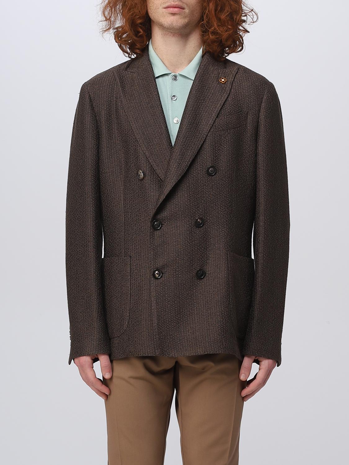 LARDINI: Jacket men - Brown | Lardini blazer EPLKJ2E48EPJ60045 online ...