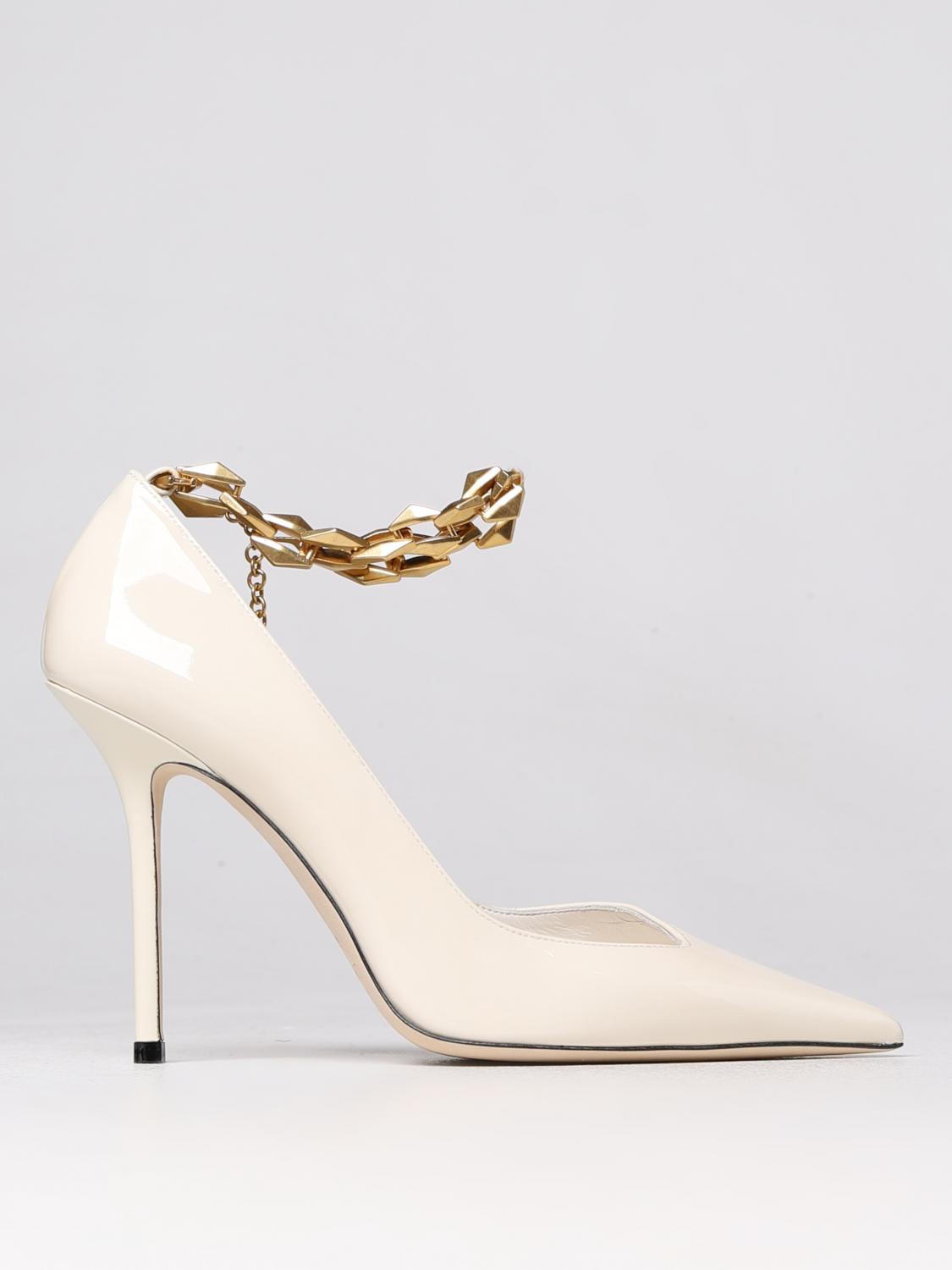 JIMMY CHOO: High heel shoes woman - White | Jimmy Choo high heel shoes ...