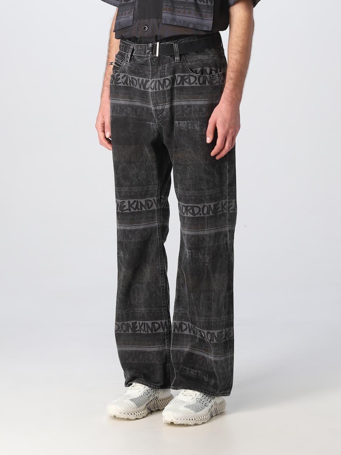 SACAI: Pants men - Black | Sacai pants 2302973M online at GIGLIO.COM