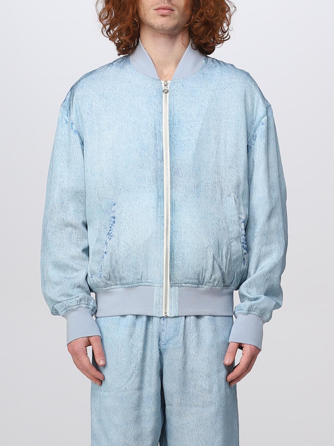 DIESEL: bomber jacket in viscose - Denim | Diesel jacket A088190DMAH ...