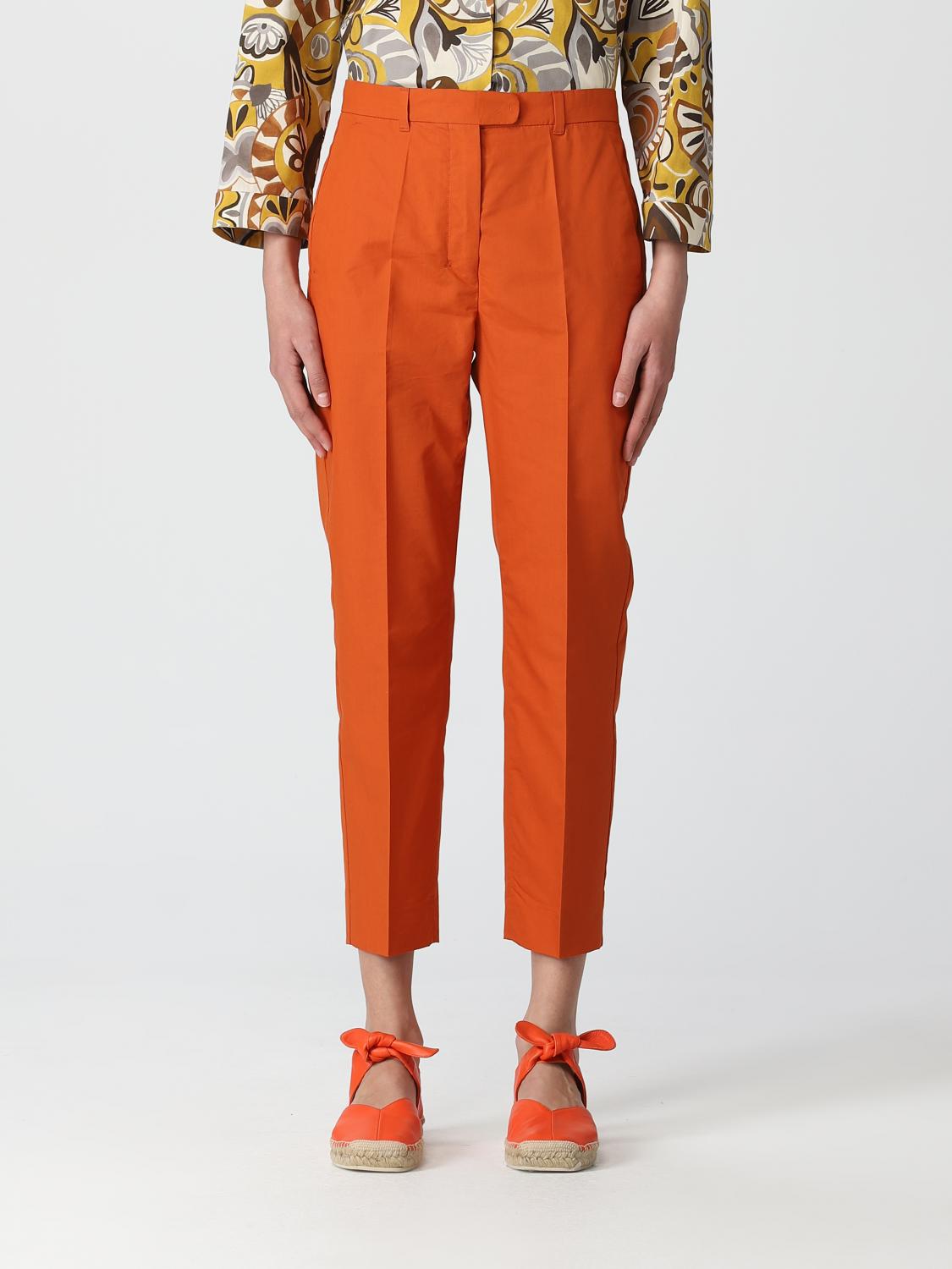 'S MAX MARA: S Max Mara cotton and silk pants - Orange | 'S Max Mara ...