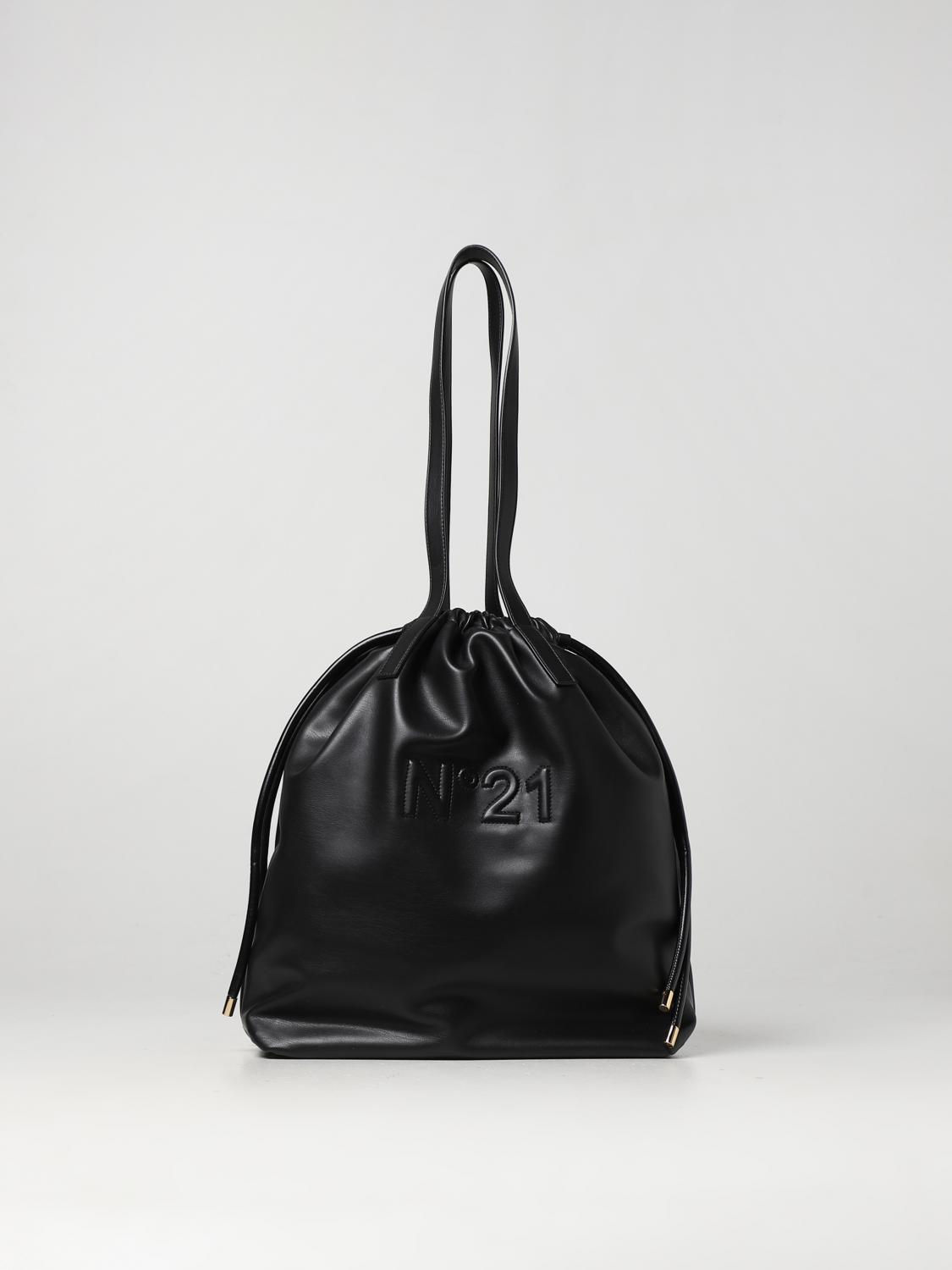 N° 21: Shoulder bag woman - Black | N° 21 shoulder bag 23EBP0951ECL1 ...