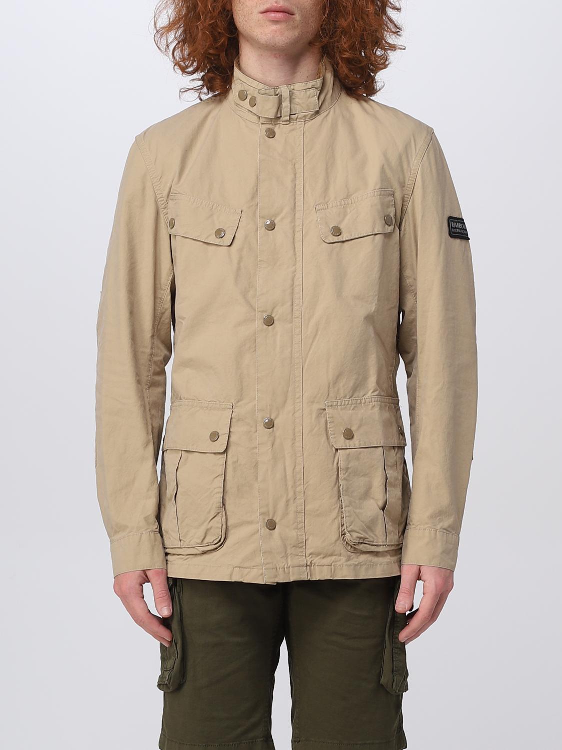 BARBOUR: Jacket men - Beige | Barbour jacket MMCA0667 online at GIGLIO.COM