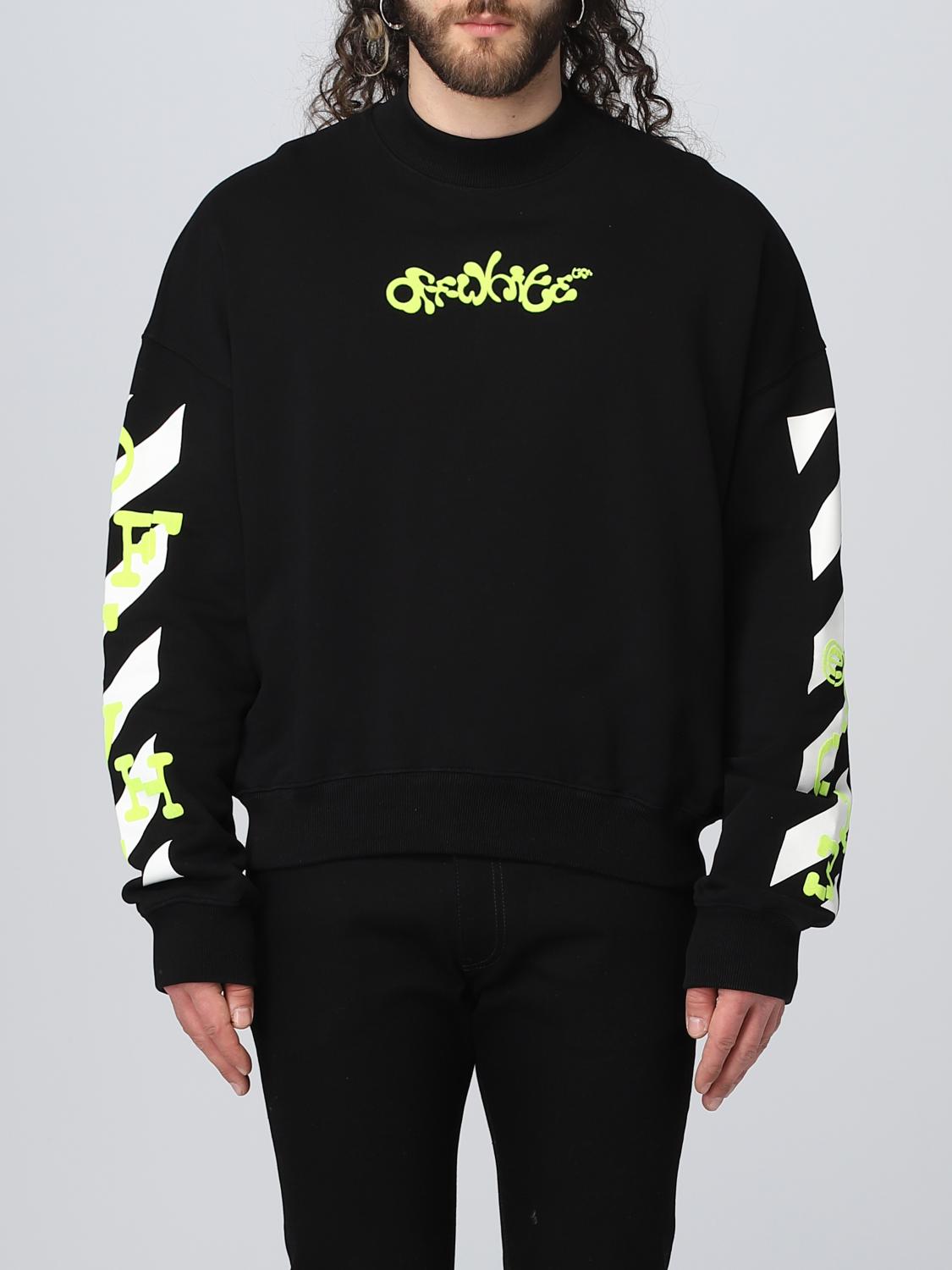 OFF-WHITE: cotton sweatshirt - Black | Off-White sweatshirt ...