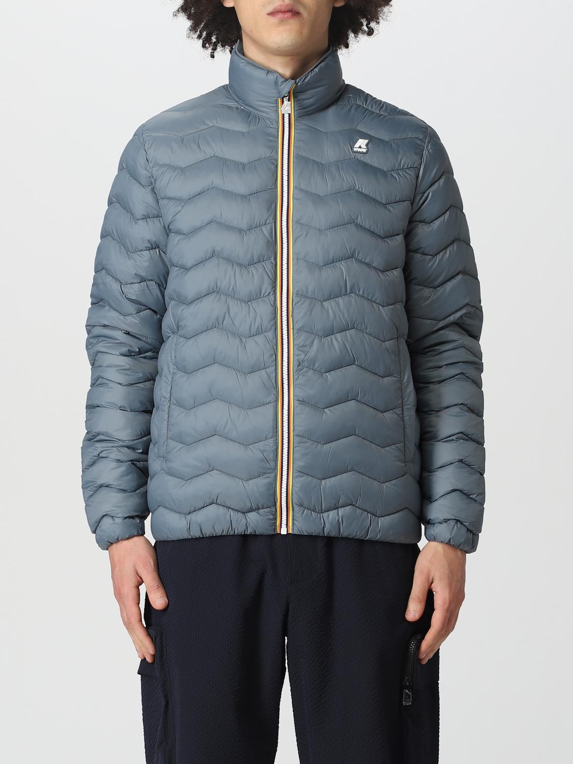 K-WAY: Coat men - Grey | K-Way jacket K6115GW online at GIGLIO.COM