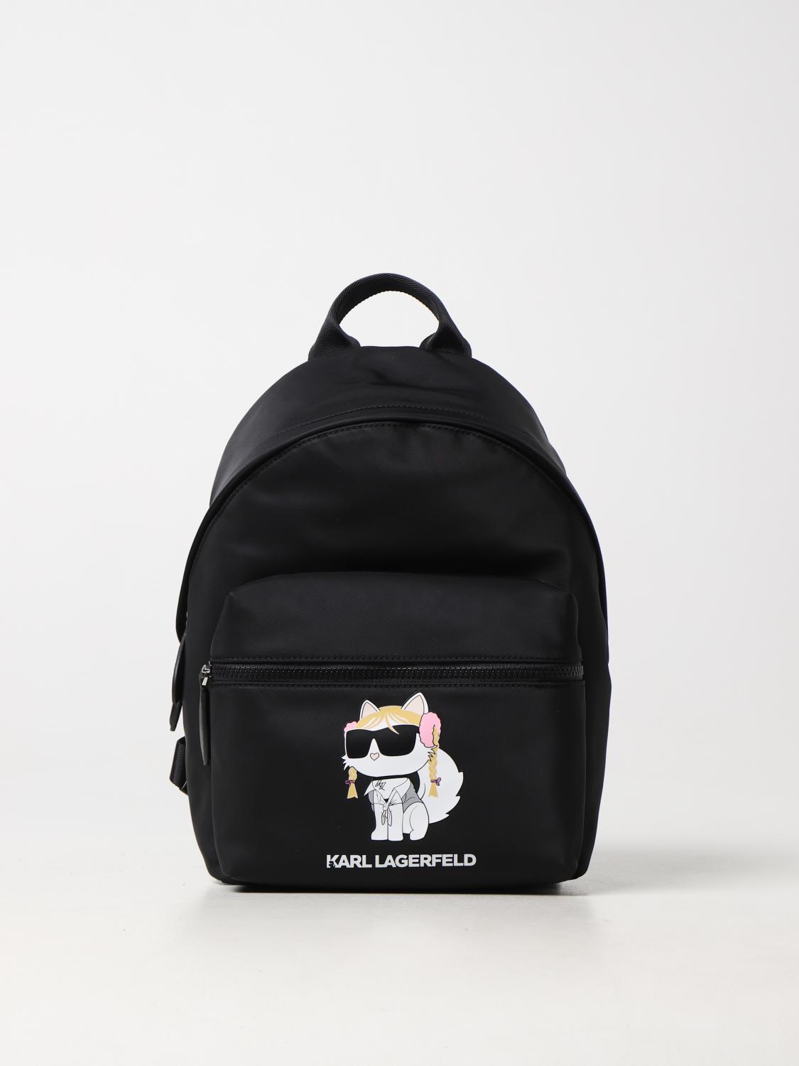KARL LAGERFELD: Backpack woman - Black | Karl Lagerfeld backpack ...