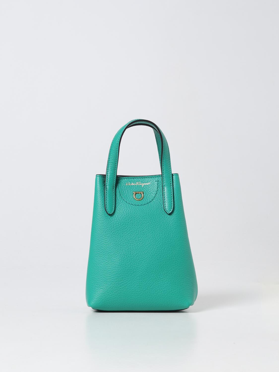FERRAGAMO: Shoulder bag woman - Emerald | Ferragamo mini bag 212964 ...