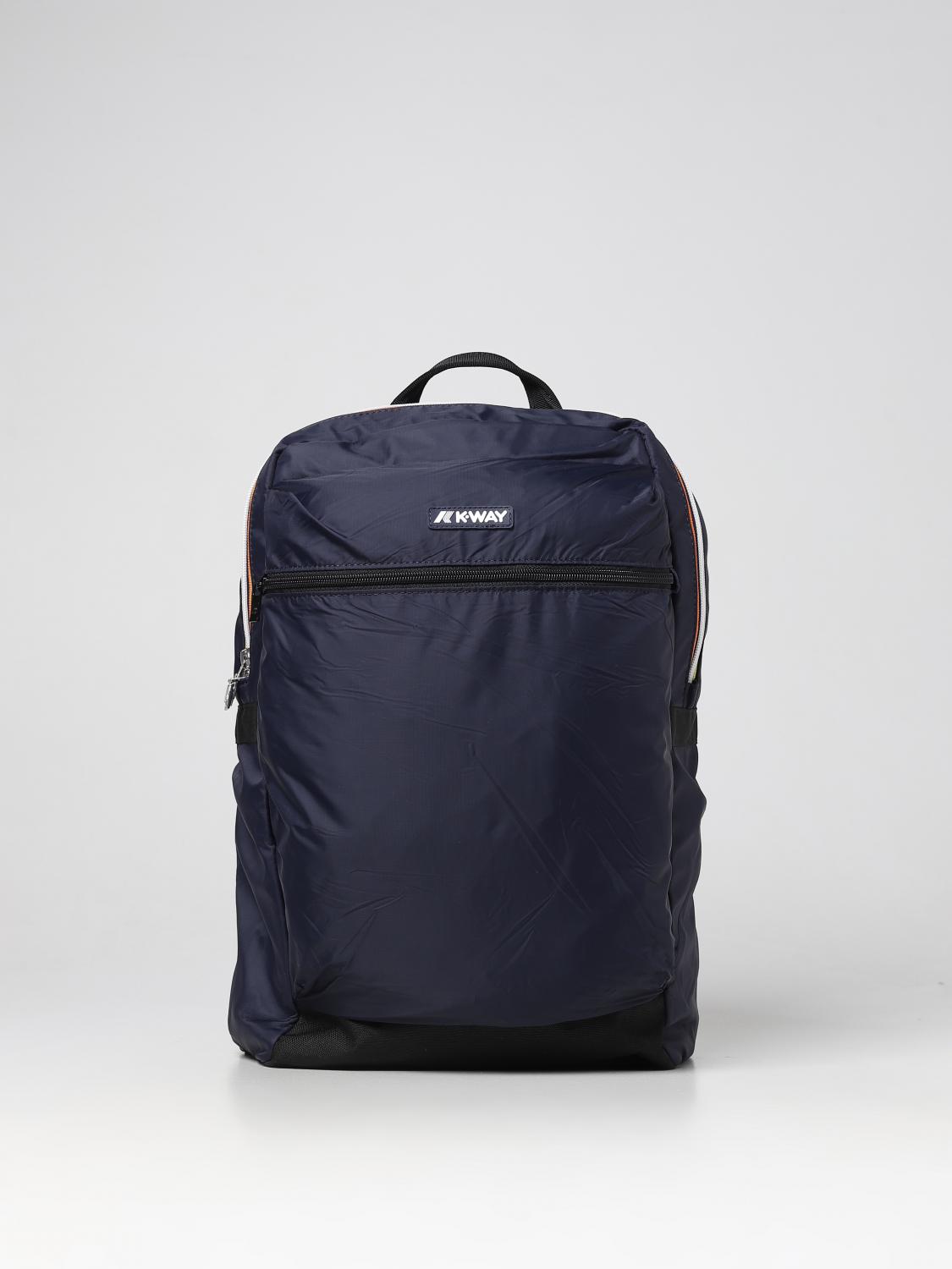 K-WAY: Zaino Laon in nylon - Blue | Zaino K-Way K2116RW online su ...