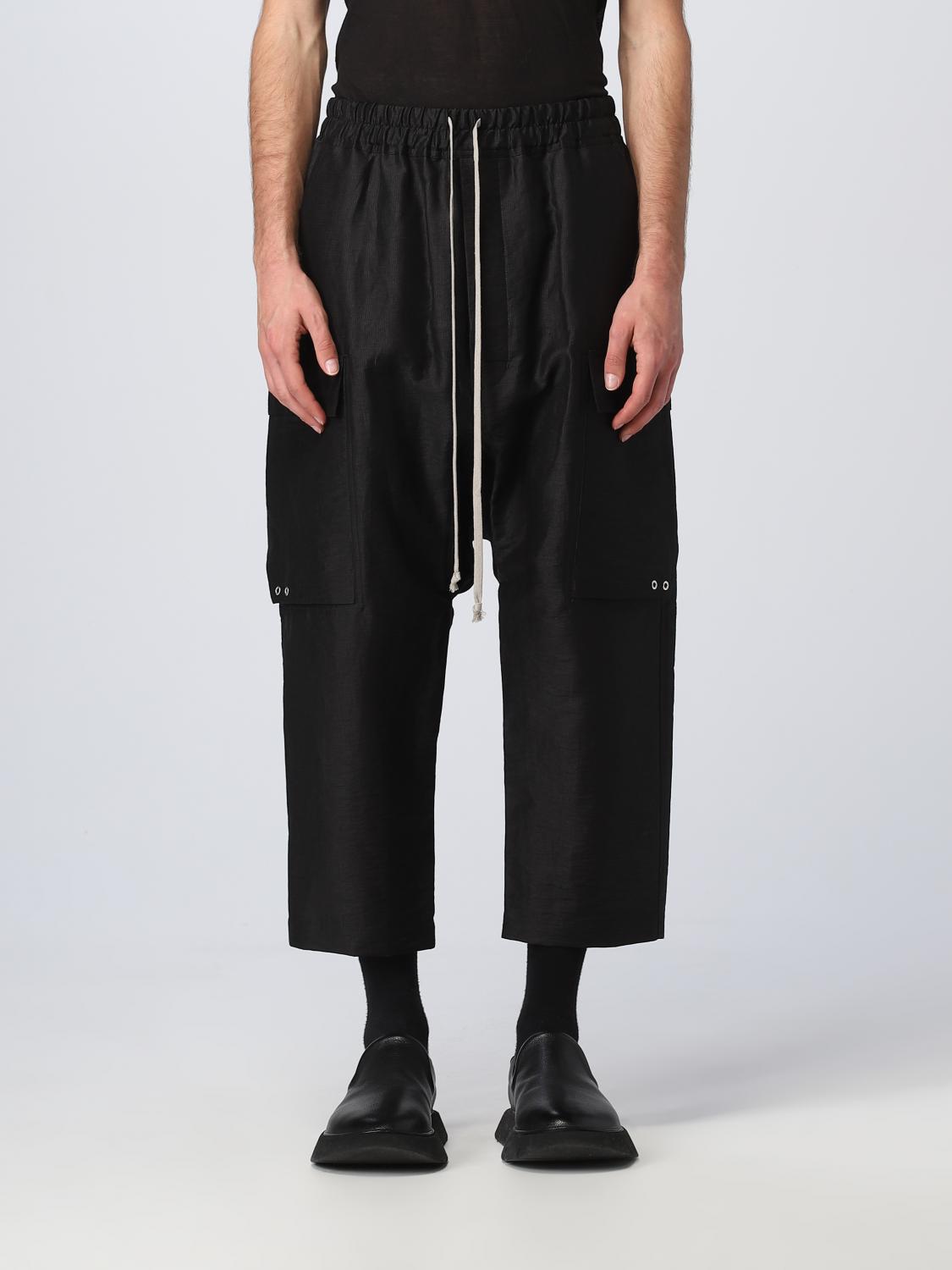 RICK OWENS: Pants men - Black | Rick Owens pants RU01C4385OS online at ...