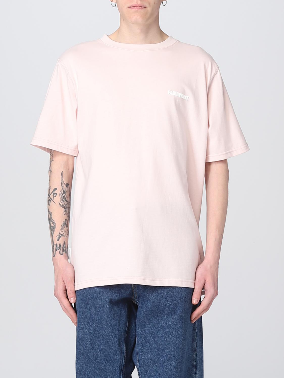 FAMILY FIRST: T-shirt men - Pink | Family First t-shirt TS2314 online ...