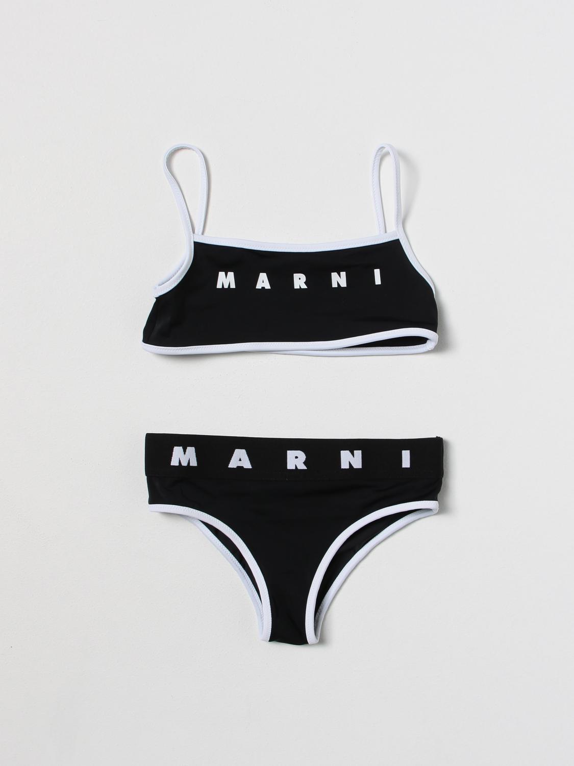 Marni swimsuit in lycra - Black | M00735M00M2 | GIGLIO.COM