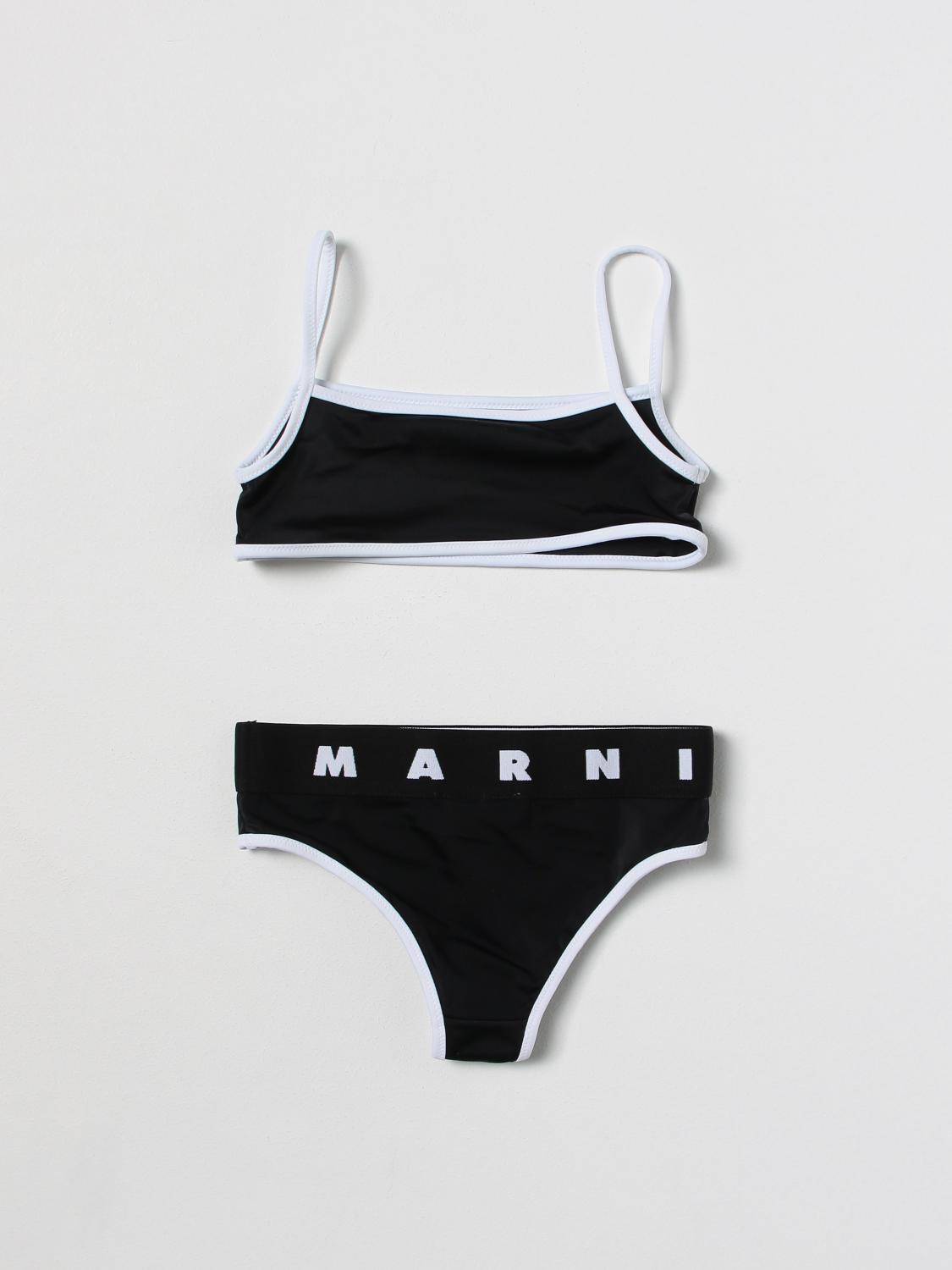 Marni swimsuit in lycra - Black | M00735M00M2 | GIGLIO.COM