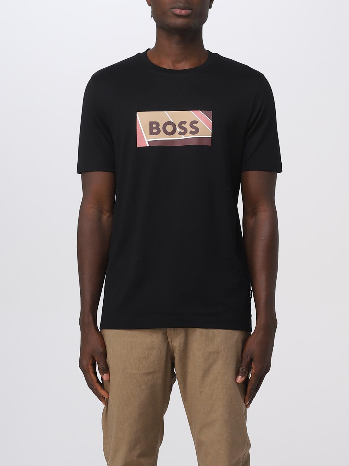 BOSS: T-shirt men - Black | Boss t-shirt 50486210 online at GIGLIO.COM