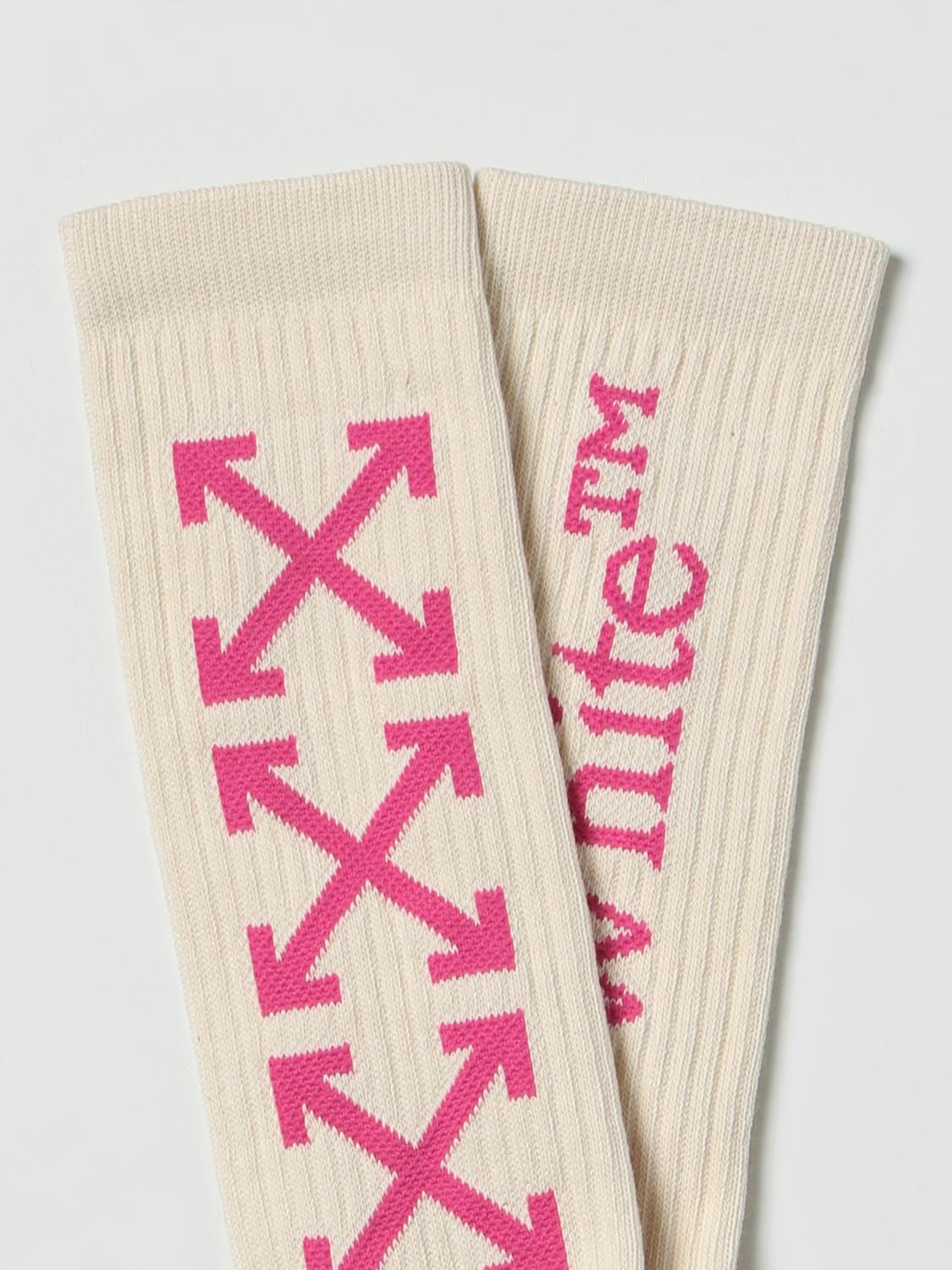 Off-White Arrow cotton socks - White | OWRA003S23KNI001 | GIGLIO.COM