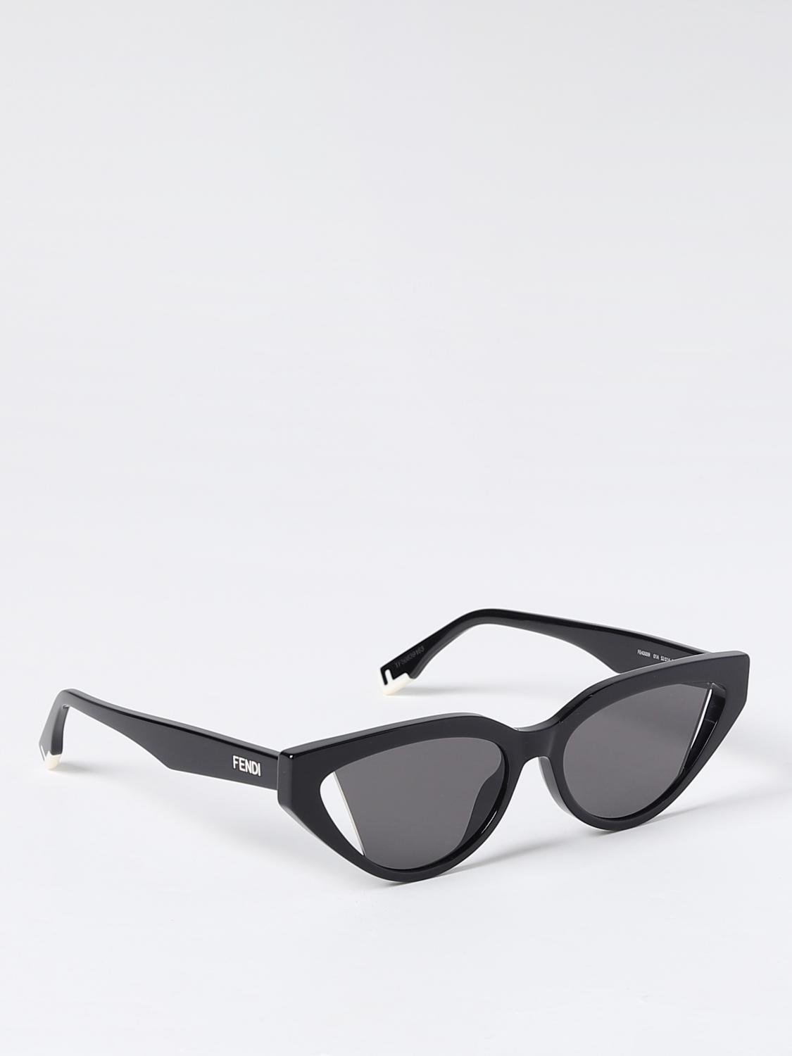 FENDI: Occhiali da sole in acetato - Nero | Occhiali Da Sole Fendi ...