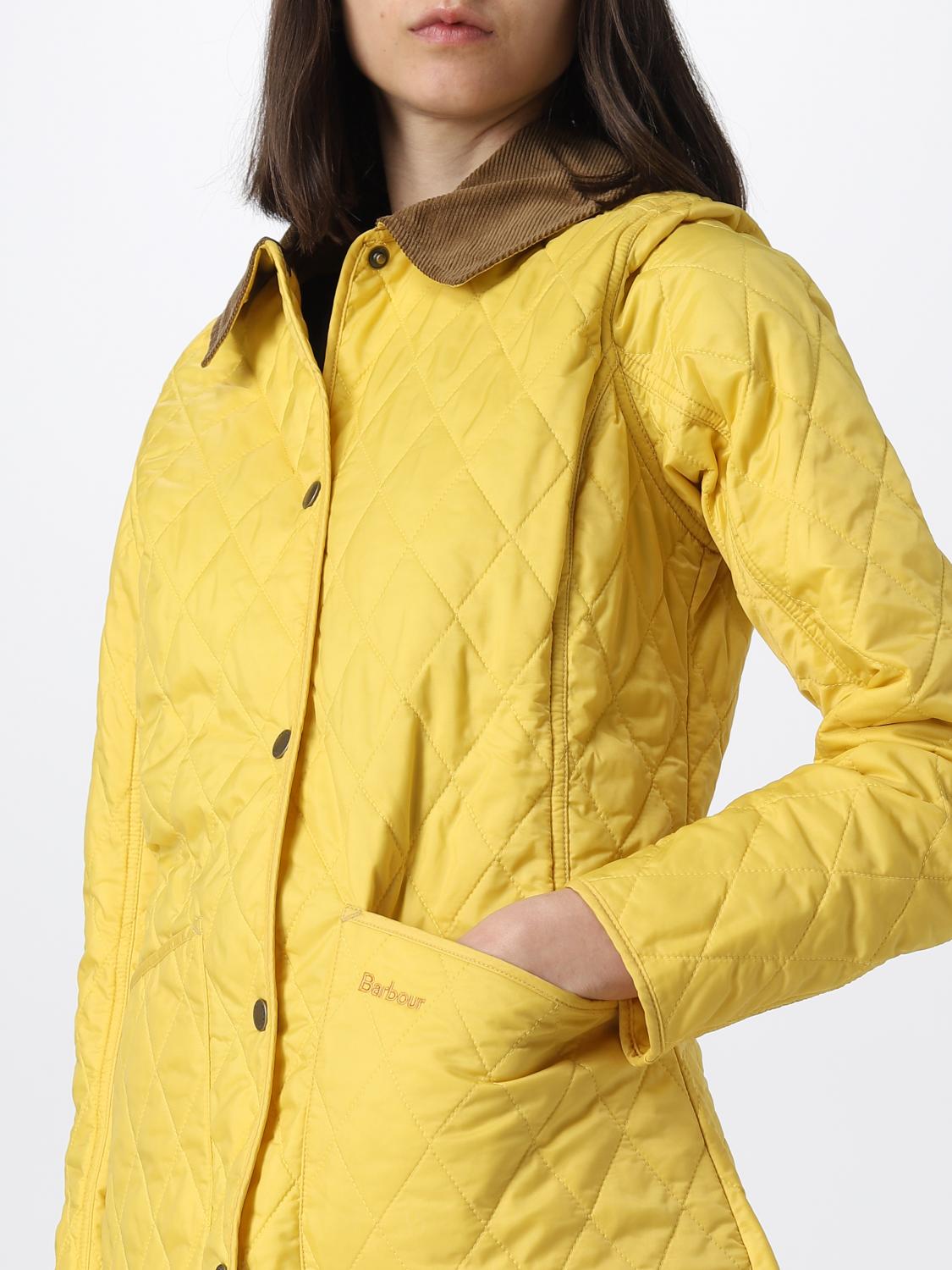 Barbour Coat woman - Yellow | LQU0475 | GIGLIO.COM