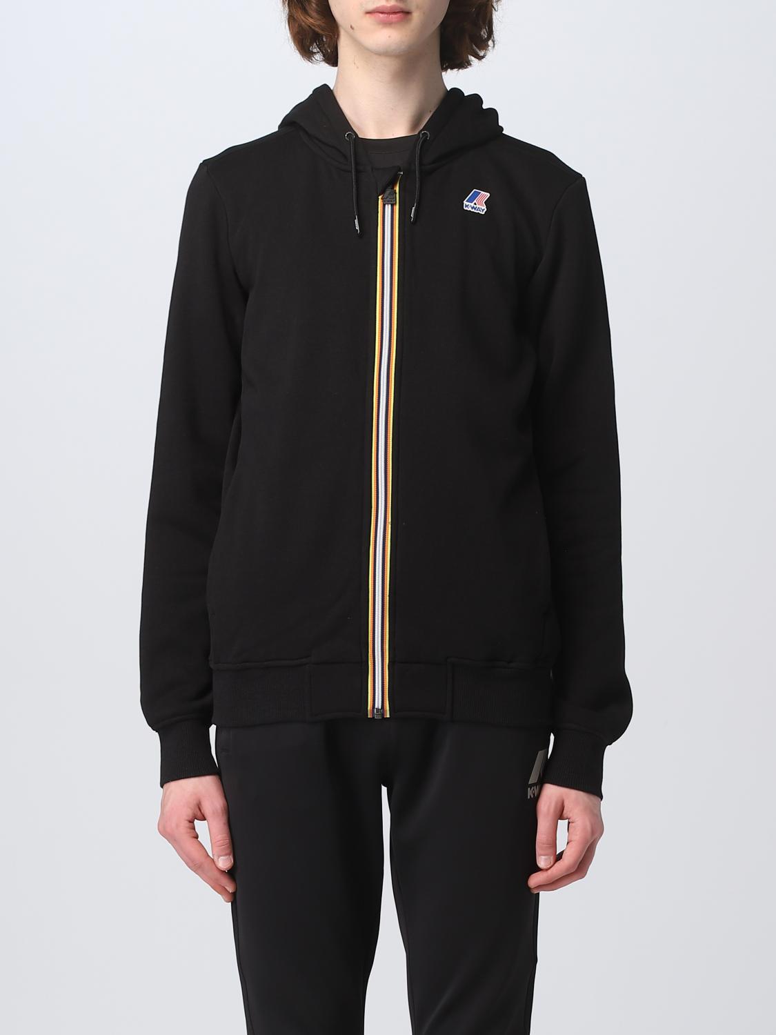 K-WAY: Sweatshirt men - Black | K-Way sweatshirt K2117MW online at ...