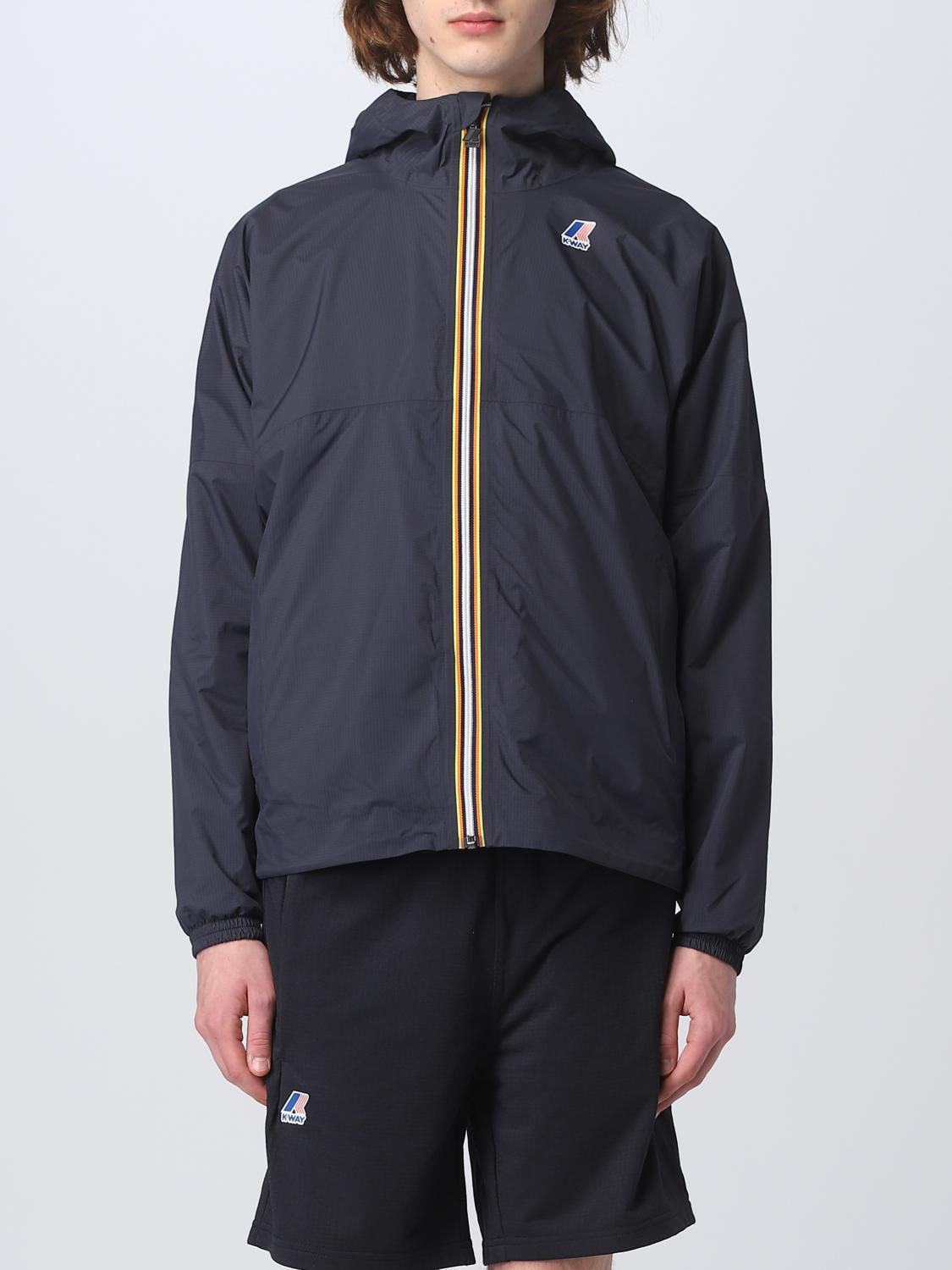 K-WAY: Jacket men - Blue | K-Way jacket K41189W online at GIGLIO.COM
